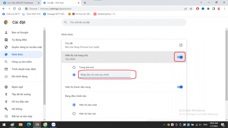Hướng dẫn cách cài đặt Google làm trang chủ | Học Viện MDCop